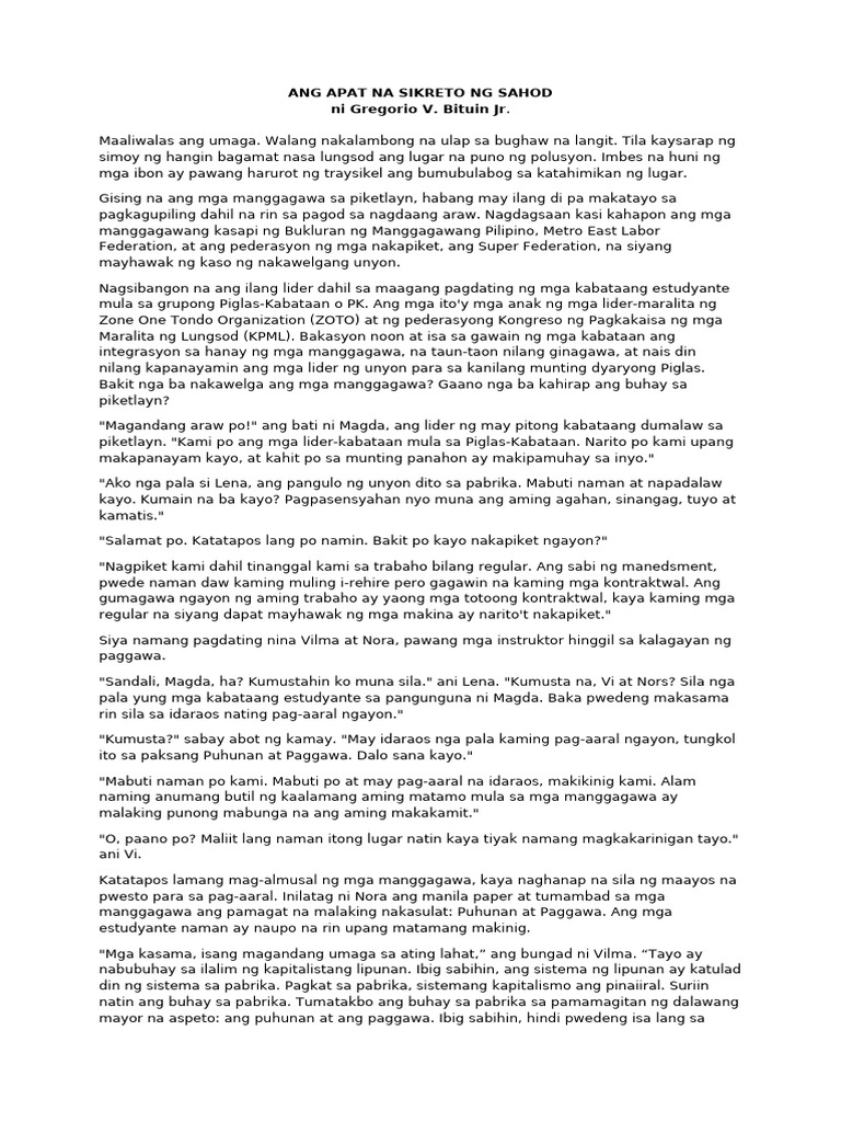Ang Apat Na Sikreto NG Sahod | PDF