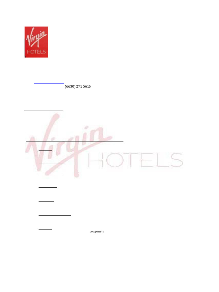 Virgin Hotels Employment Offer Letter | PDF | Labor | Business
