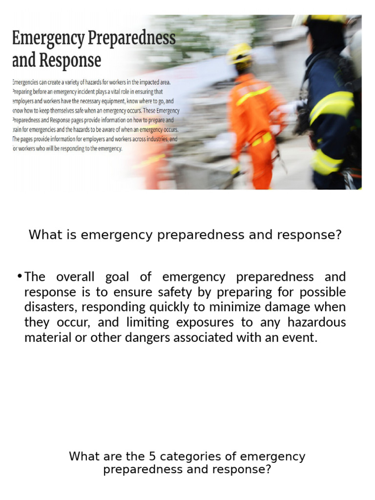 Emergency Preparedness Essentials Guide | PDF