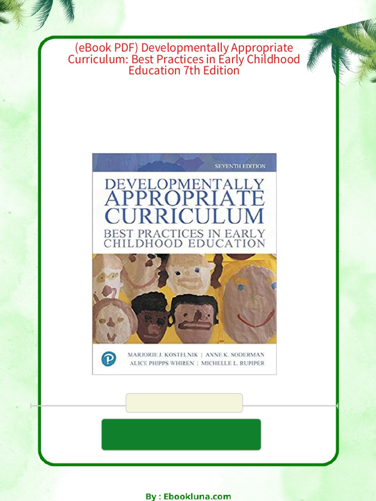 (Ebook PDF) Developmentally Appropriate Curriculum: Best Practices in Early Childhood Education ...