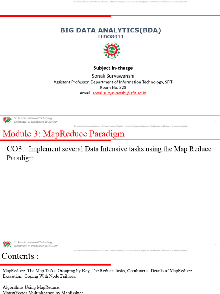 module3(1) | PDF | Map Reduce | Apache Hadoop