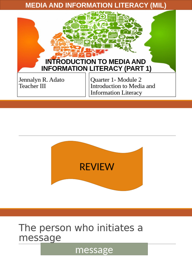 Media and Information Literacy Lesson 2 1 | PDF | Information Literacy ...