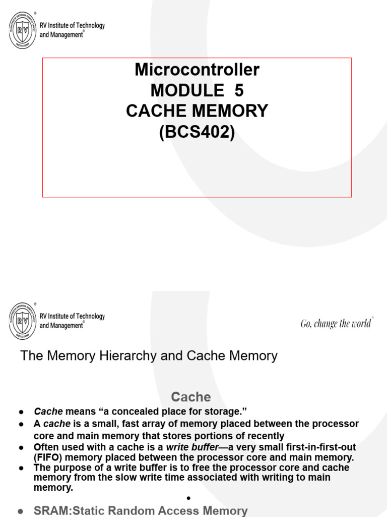 BCS402 - Module 5 Edited | PDF | Cpu Cache | Random Access Memory