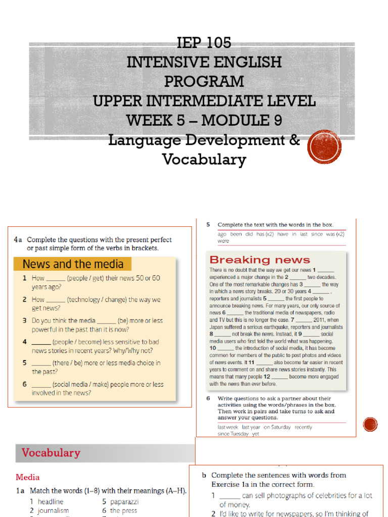 105 Module 9 - Week 5 Language Development & Vocabulary | PDF