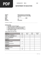 NSTech Grade 5 Term 1 Practical Task | PDF | Plants | Natural Environment