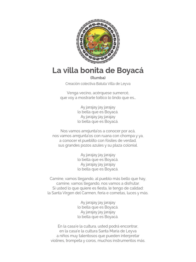 La Villa Bonita de Boyacá | PDF
