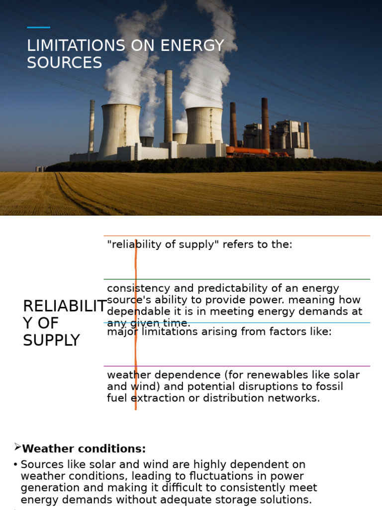Limitations On Energy Sources | PDF | Efficient Energy Use | Renewable ...