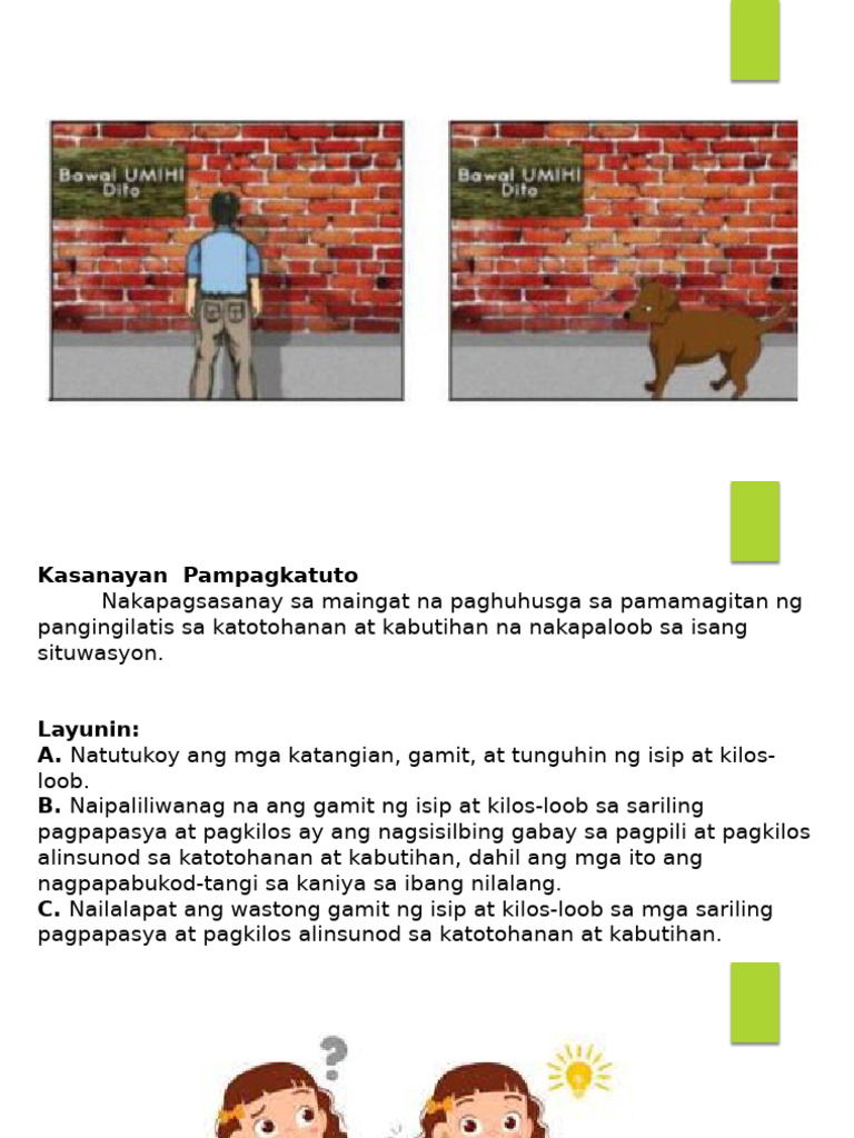 Katangian at Tunguhin NG Isip at Kilos-Loob | PDF