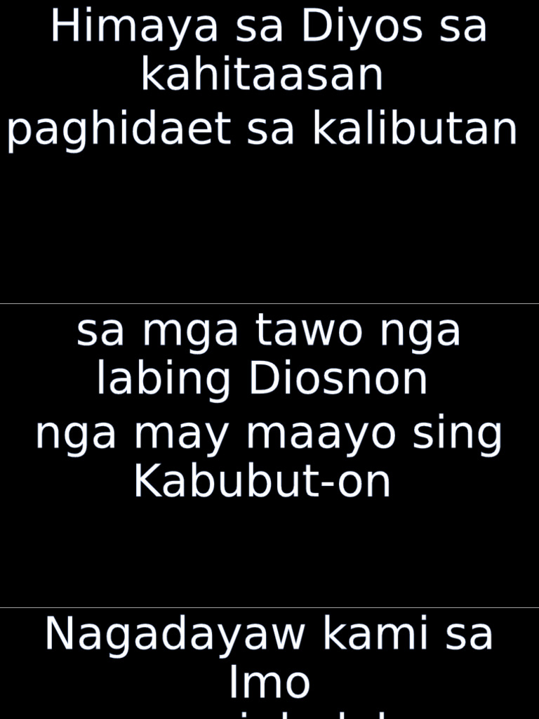 Himaya Sa Diyos | PDF