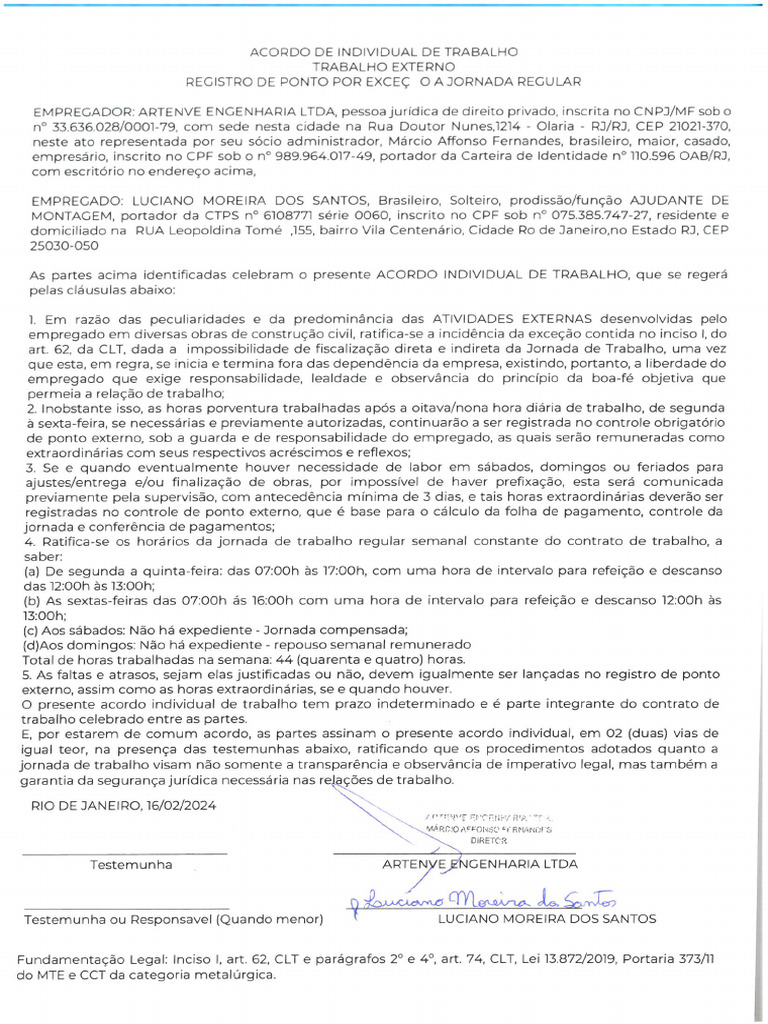 Acordo de Compens | PDF