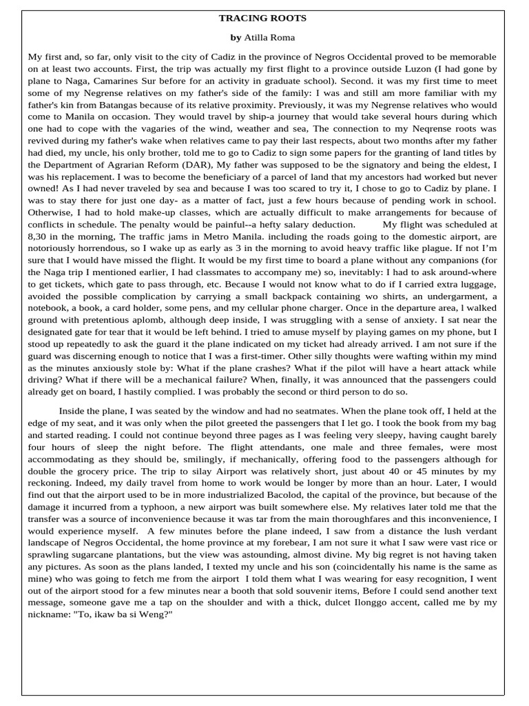TRACING ROOTS WPS Office - 114444 | PDF