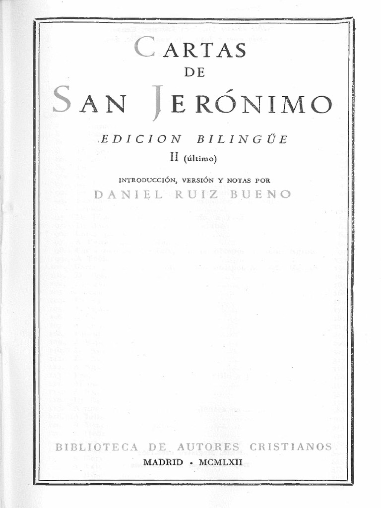 Cartas de San Jerónimo | PDF | Jerome | Paganismo