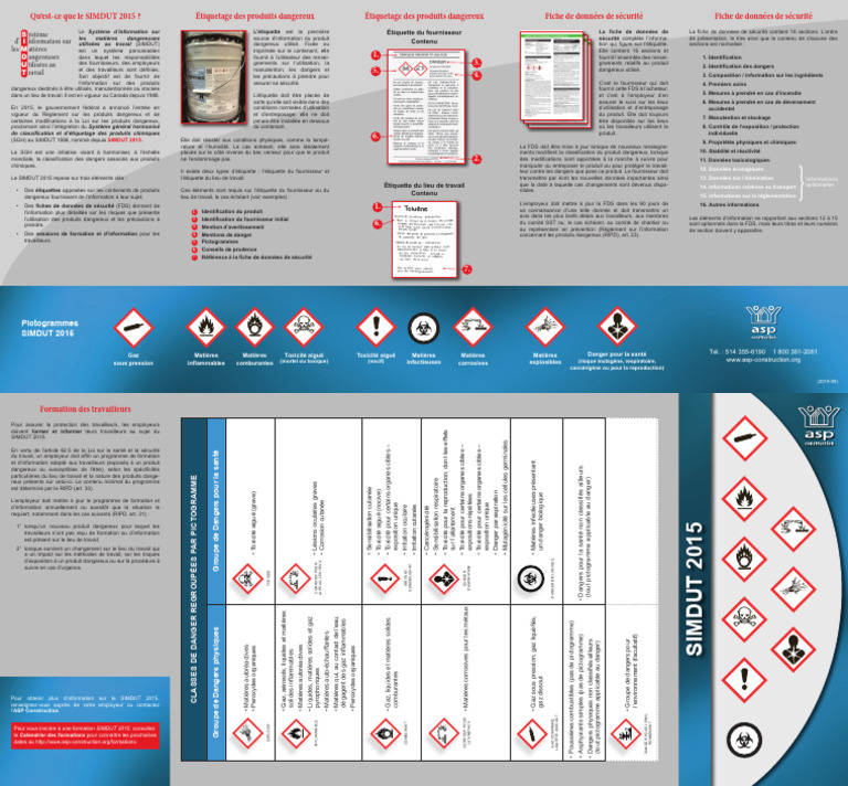 Comprendre le SIMDUT 2015 au travail | PDF | Sécurité | Information ...