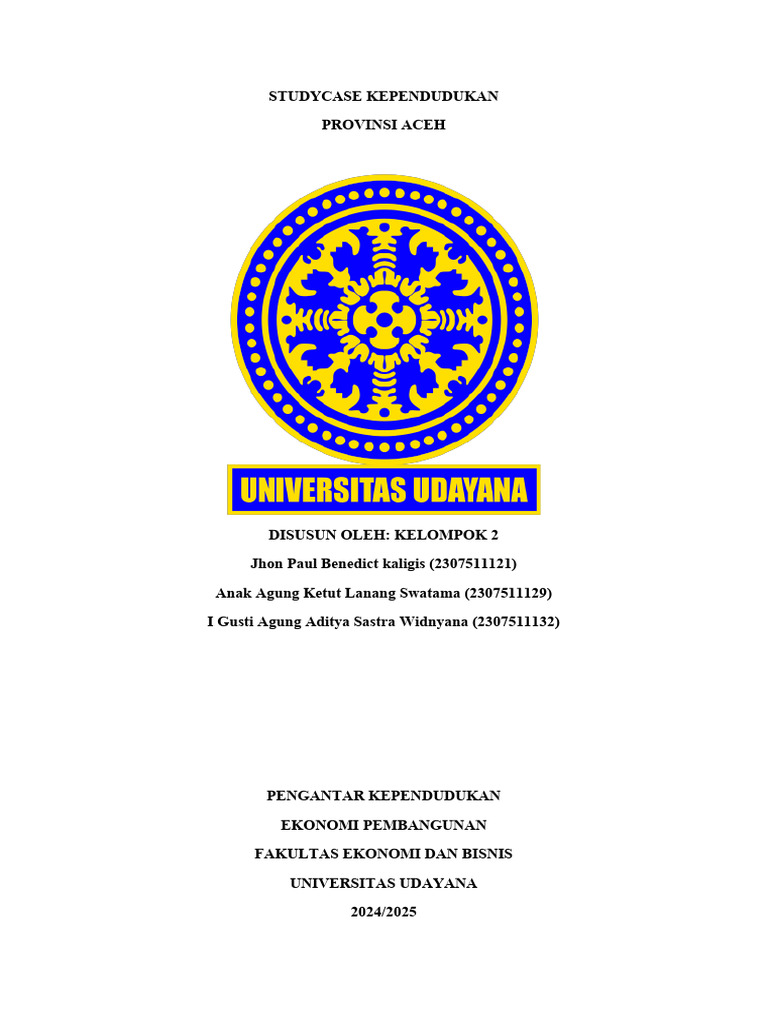 Studycase Kependudukan | PDF