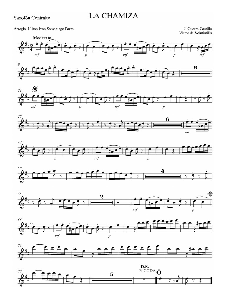 LA CHAMIZA - Sanjuanito | PDF