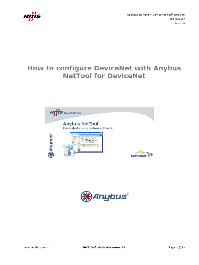 How To Configure Devicenet Anybus Nettool | PDF | Ip Address | Online ...