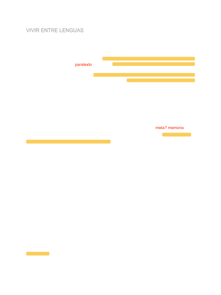 Vivir Entre Lenguas Sylvia Molloy | PDF | Multilingüismo | Lengua española