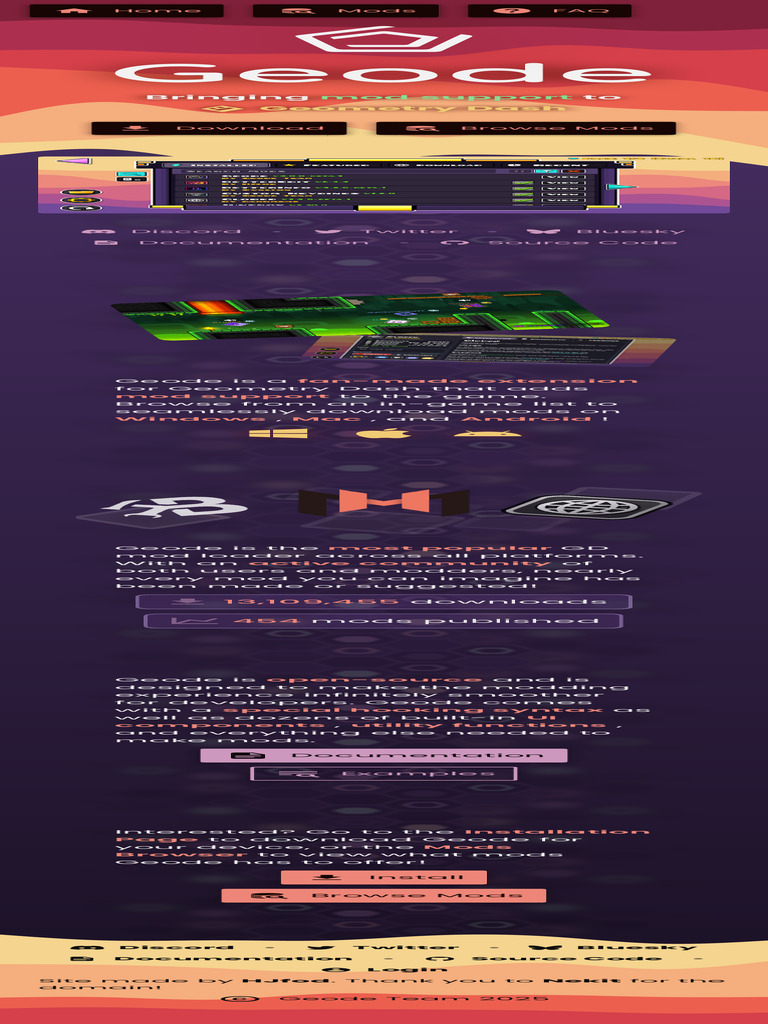 Geode - Mods For Geometry Dash | PDF