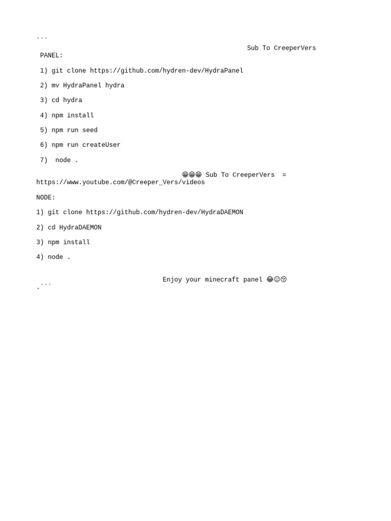 Hydra Panel+Node | PDF