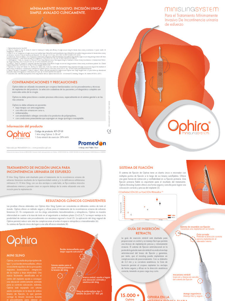 Ophira Brochure ESP 2022 V4 | PDF | Medicina | Medicina CLINICA