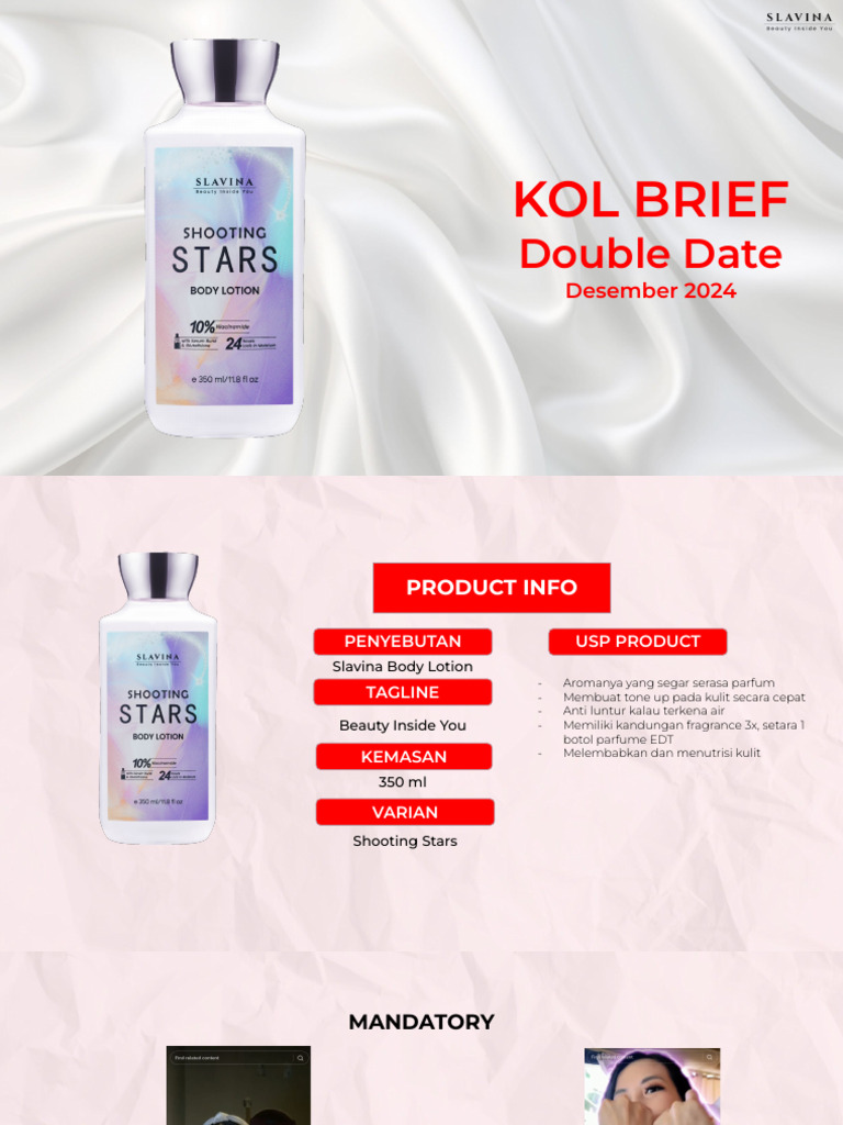 Double Date Brief KOL SLAVINA - Desember 2024 | PDF