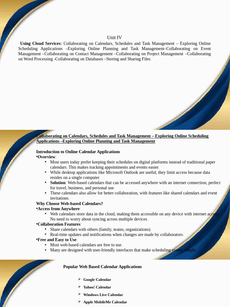 Cloud Computing Unit 4 17-3-2025 | PDF | Project Management | Customer Relationship Management