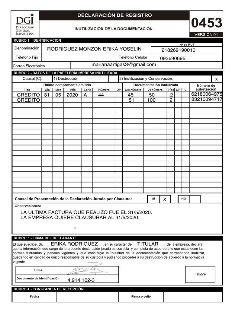 Form.0453 | PDF