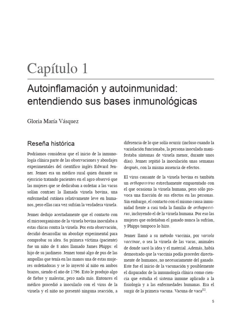 Autoinflamación y Autoinmunidad -Bases inmunológicas | PDF | Sistema inmune | Receptor de peaje