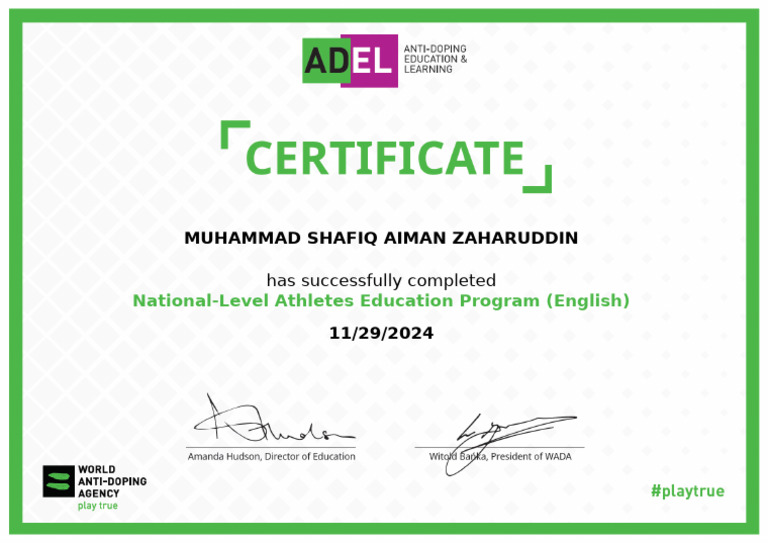 National-Level Athlete Education Completion | PDF