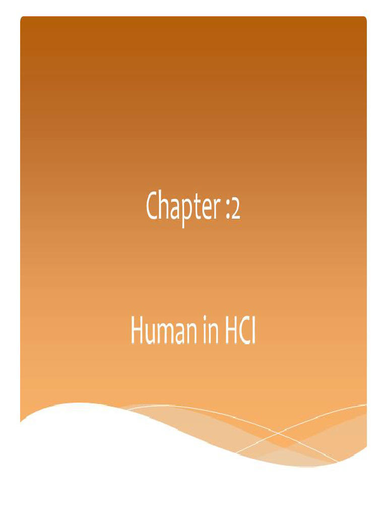 HCI Chapter 2 | PDF