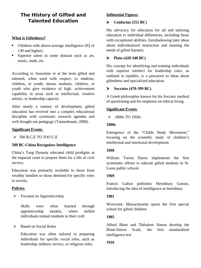 GT Notes | PDF | Gifted Education | Cognition