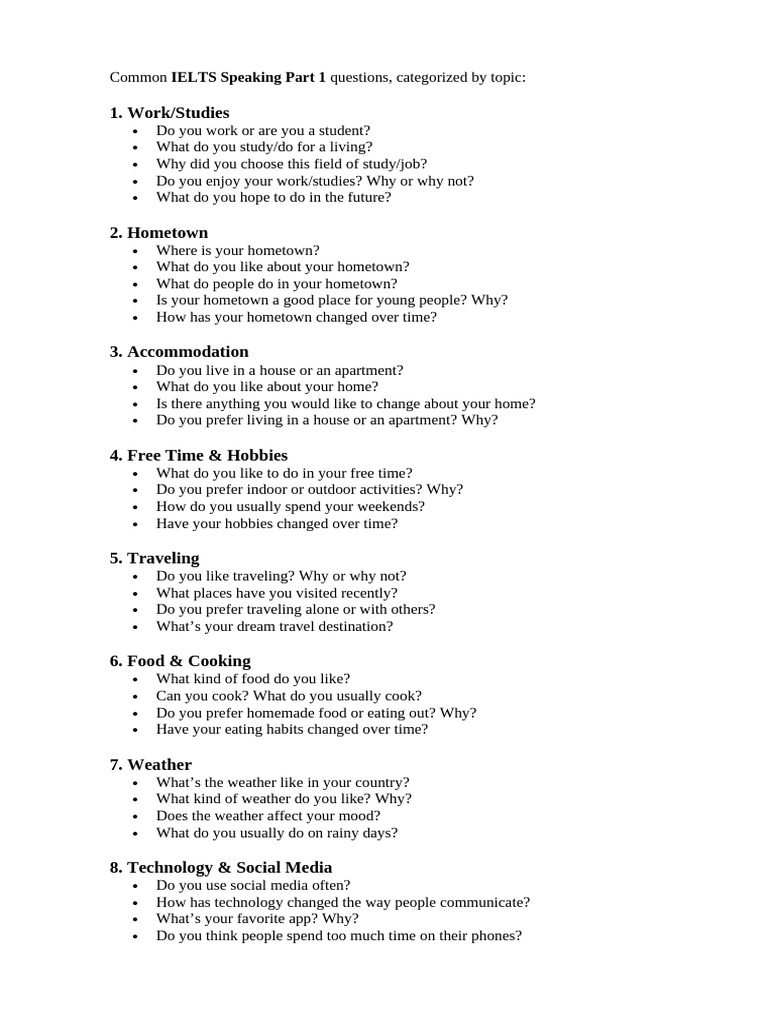 Part 1 Questions | PDF