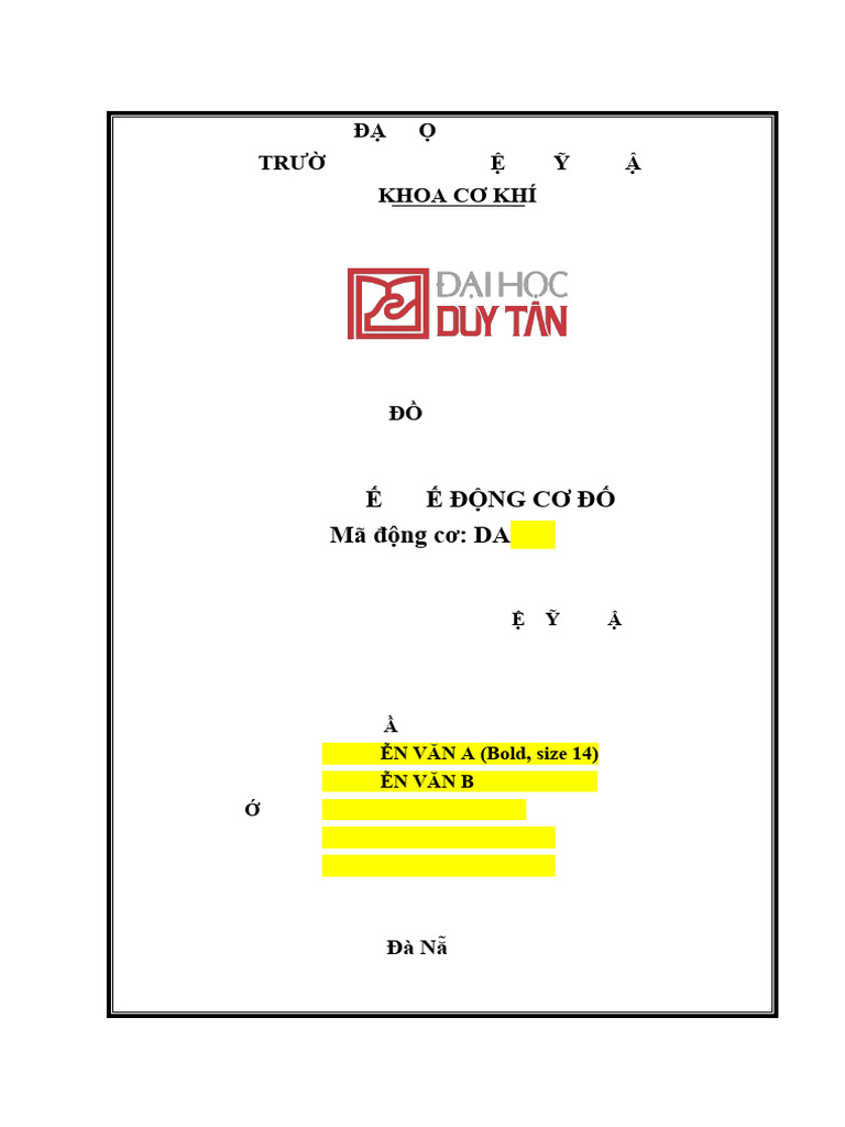 Hướng Dẫn Đồ Án CDIO 3 AET 397DT - Thuyết Minh Minh Họa | PDF
