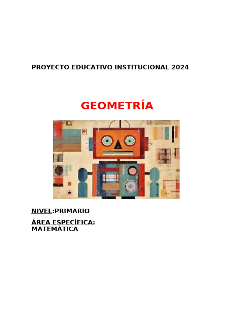 Proyecto de Matemática 2024 | PDF | Geometría | Aprendizaje