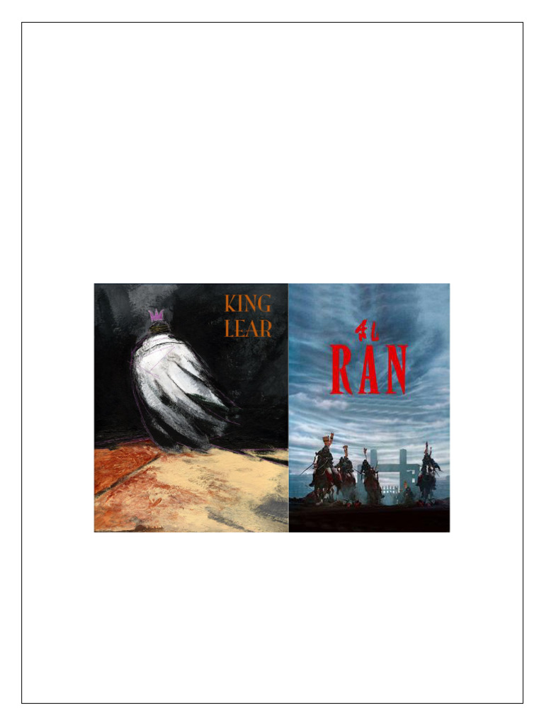 King Lear & Ran Student Workbooklet | PDF | King Lear | Narrative