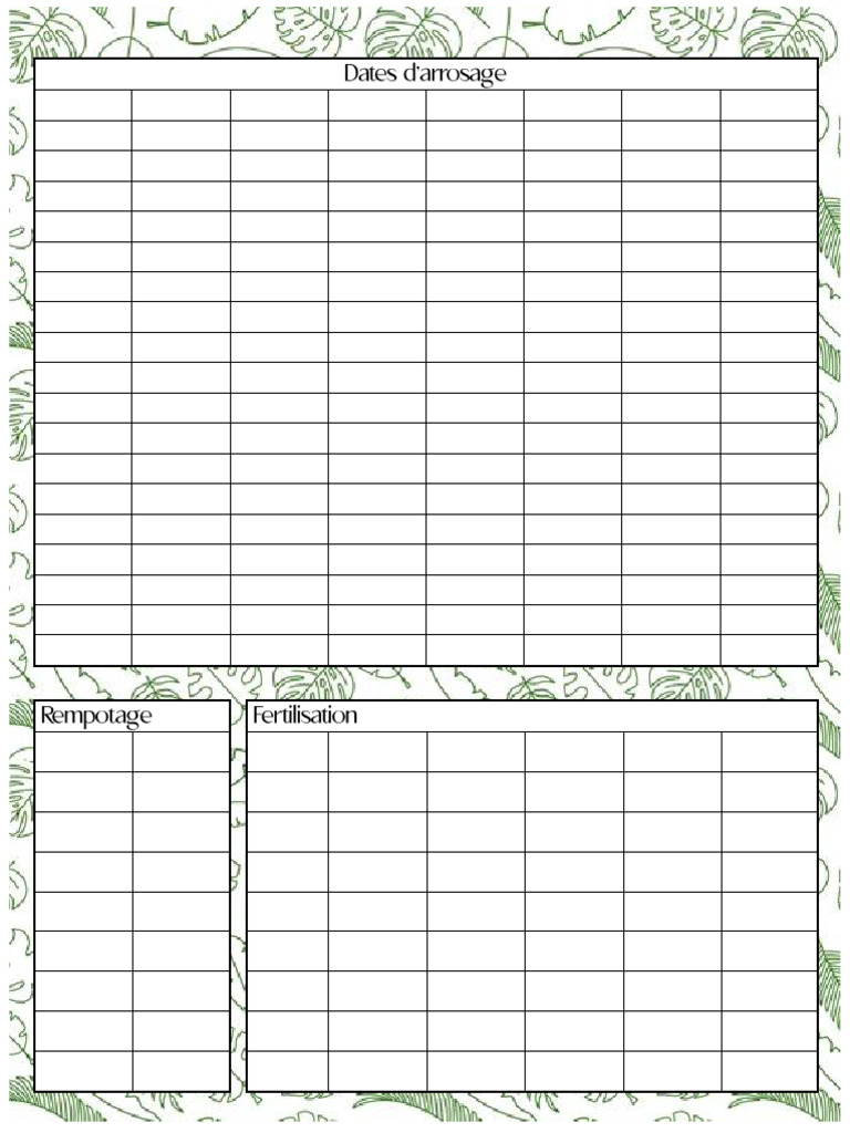 Plant Tracker - Chlorophytum | PDF