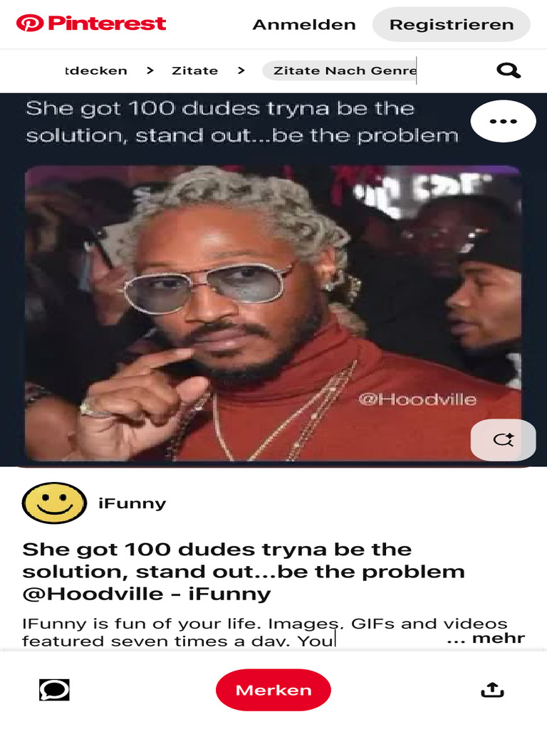 She Got 100 Dudes Tryna Be The Solution, Stand Out... Be The Problem @hoodville - Ifunny | PDF