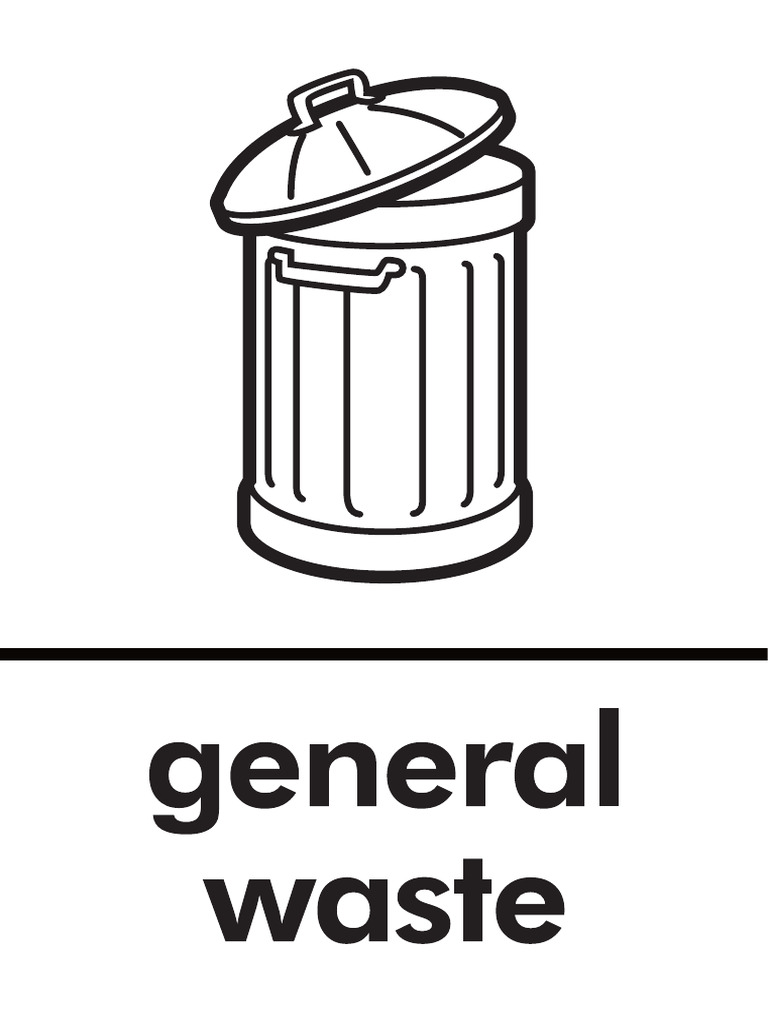 A4 Signage Poster General Waste | PDF