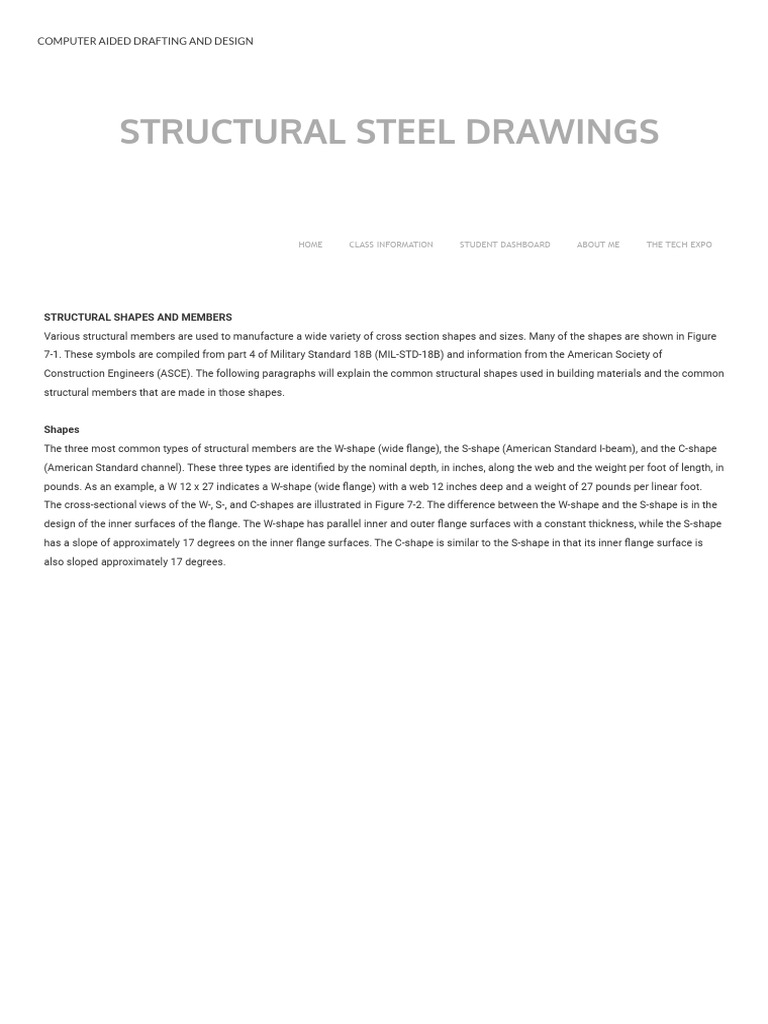 Structural Steel Drawings | PDF | Framing (Construction) | Structural Steel