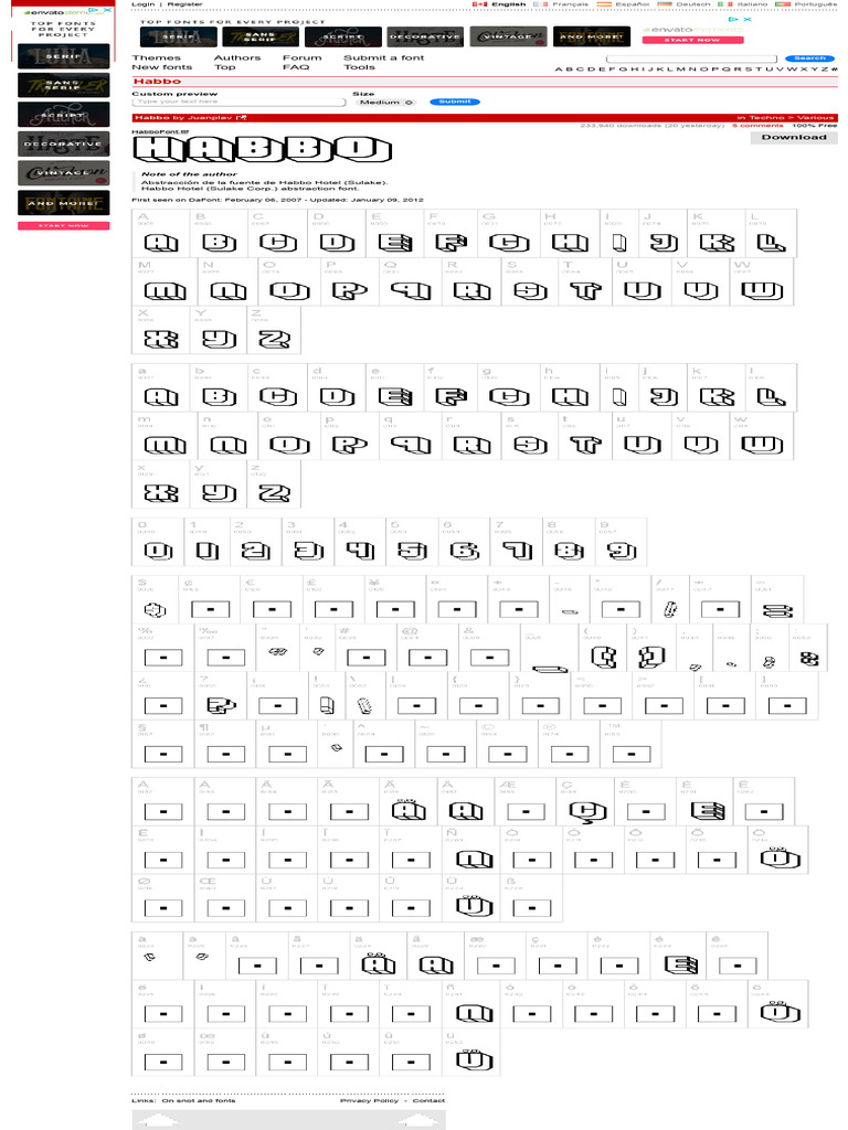 Habbo Font | PDF