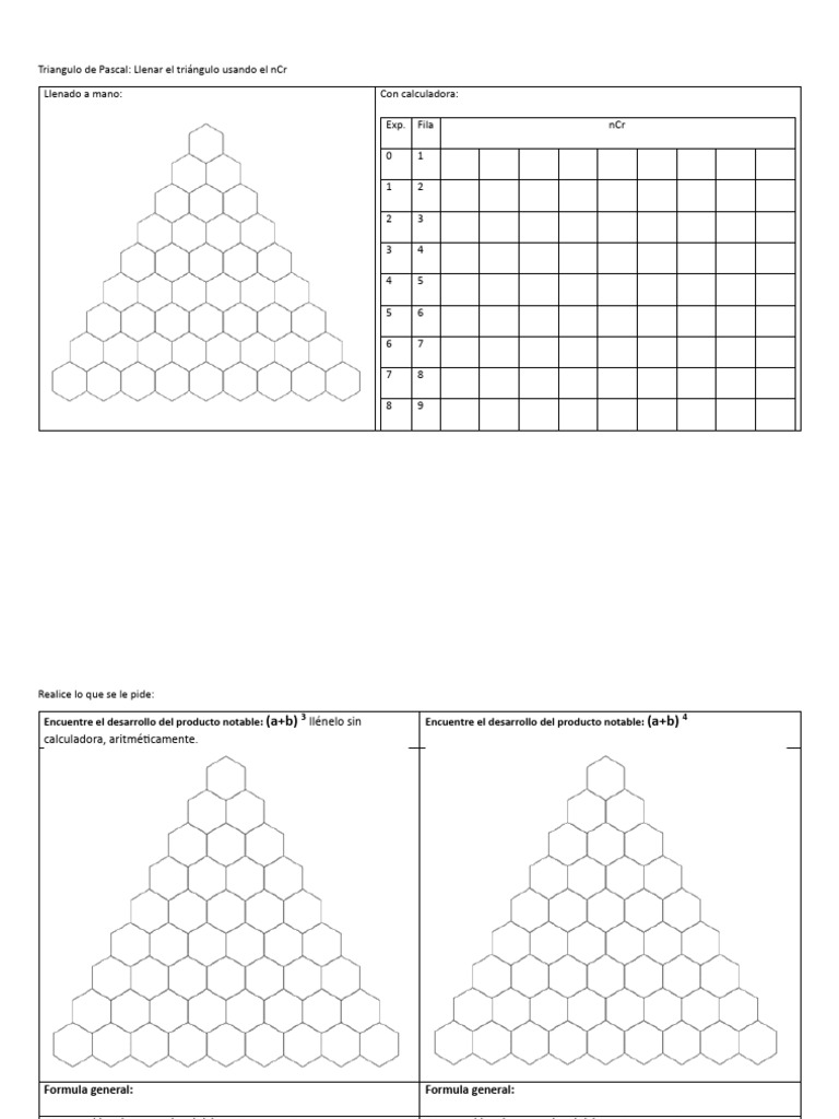 Clase del 17-3-25 Triangulo de Pascal | PDF