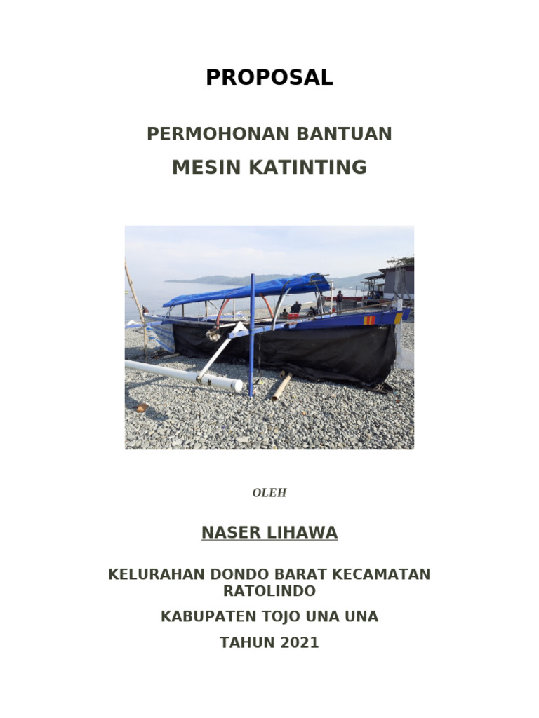 PROPOSAL bantuan nelayan naser | PDF