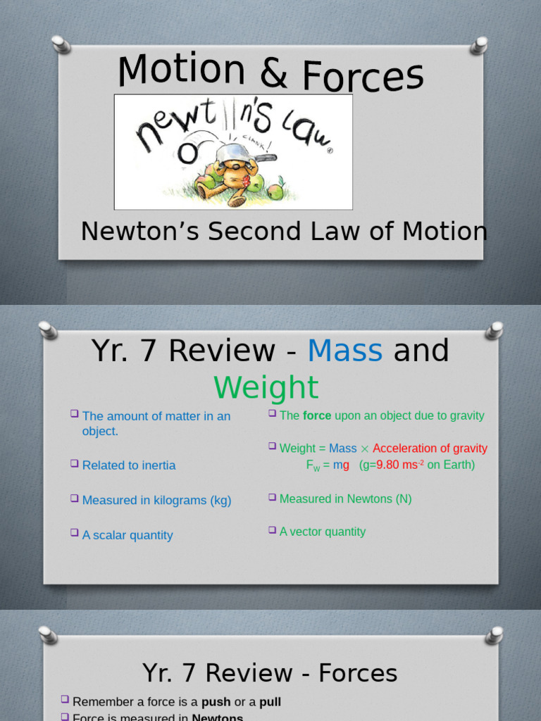 Understanding Newton's Second Law of Motion | PDF | Force | Newton's ...