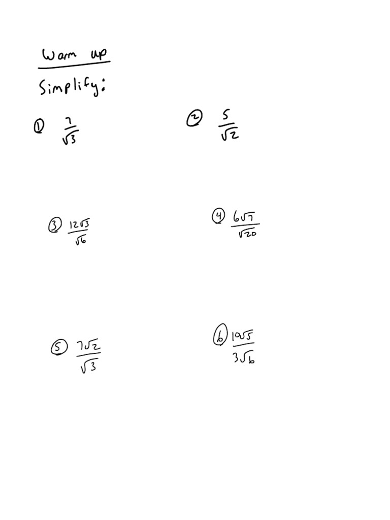Warm + Special Right Triangle Intro | PDF | Euclidean Plane Geometry ...