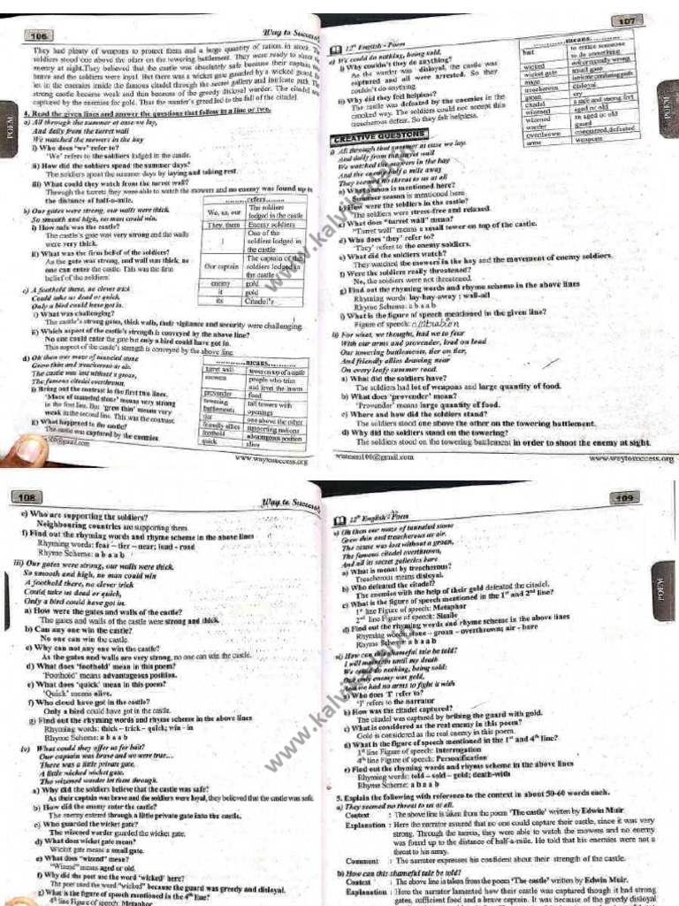 Class 12 Poem Appericiation | PDF