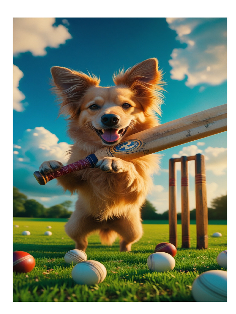 DOG Playing Cricket | PDF