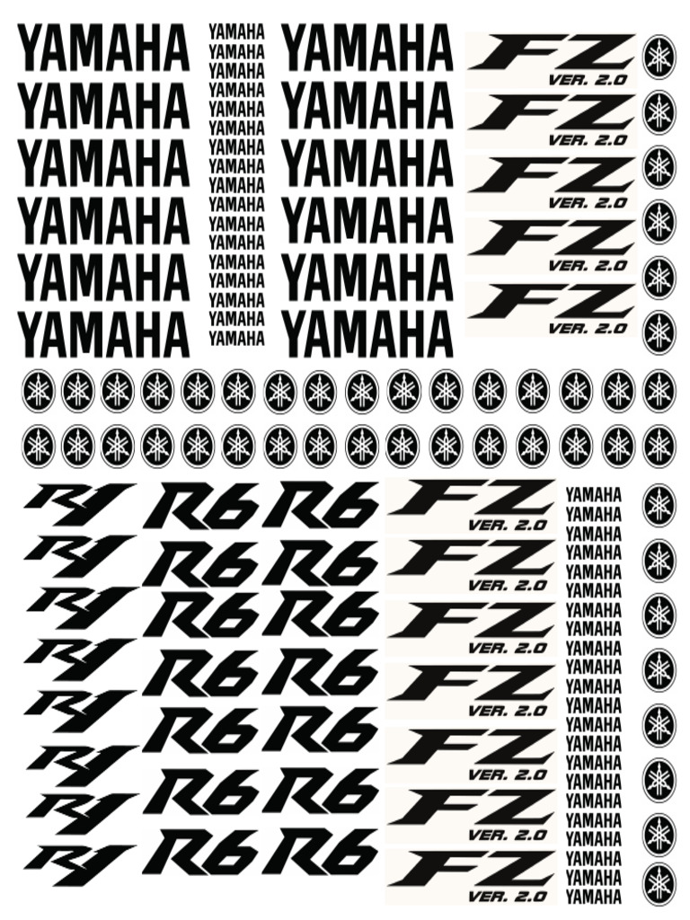 Stickers Yamaha | PDF