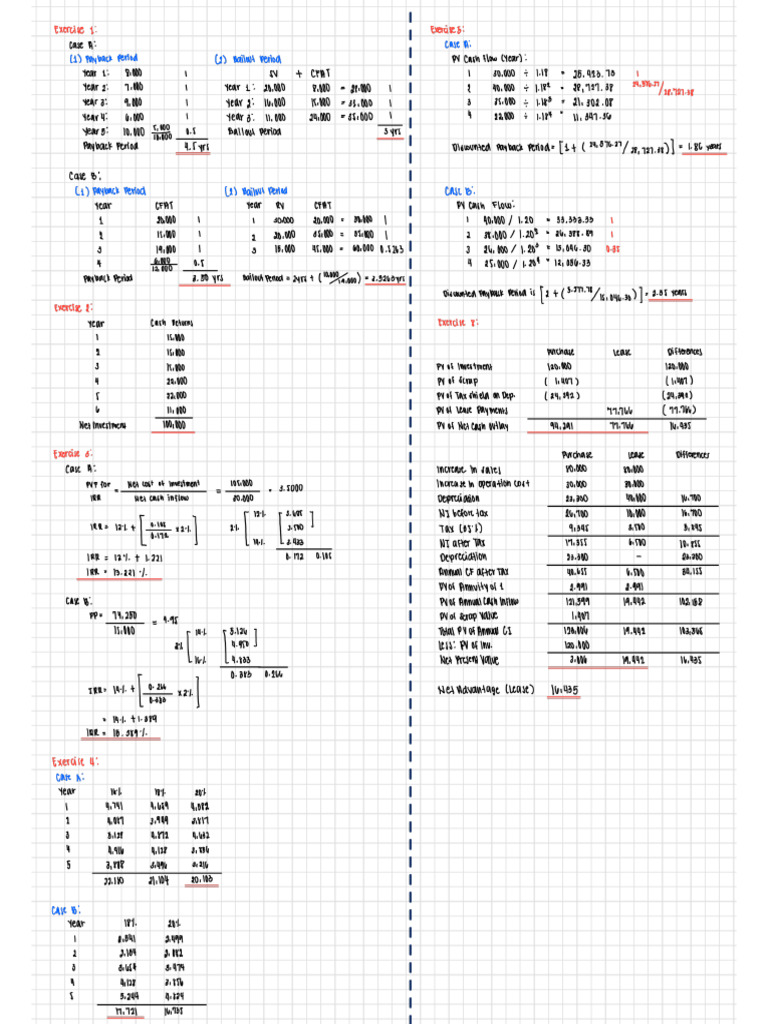 FinMan Exercises | PDF