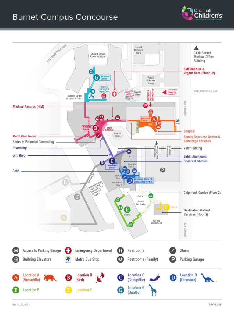 Cincinnati Childrens Burnet Concourse Map | PDF