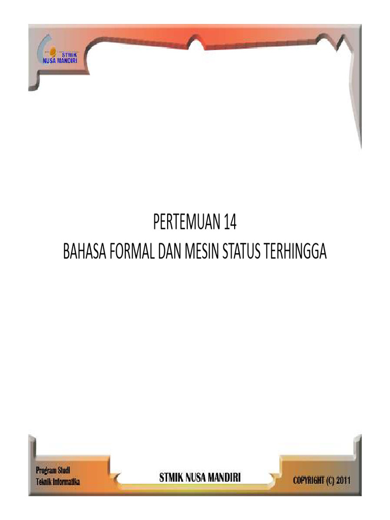 Graf Dan Biner - Pertemuan 14 Bahasa Formal Dan Mesin Status Terhin ...